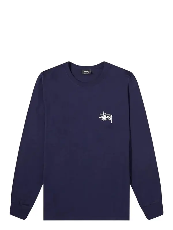 StÜssy Basic Long-sleeve Tee 'navy - Blue