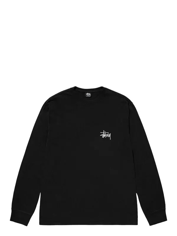 StÜssy Basic Pigment Dyed Long-sleeve Tee - Black