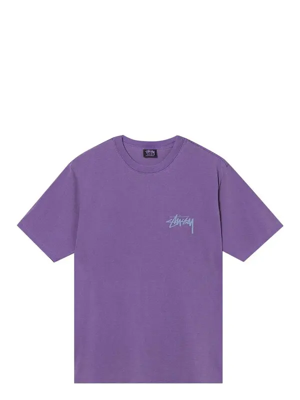StÜssy Big League Pigment Dyed Tee - Purple