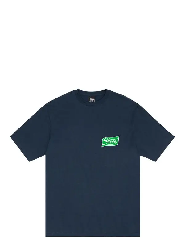 StÜssy Soda Can Tee 'navy - Blue
