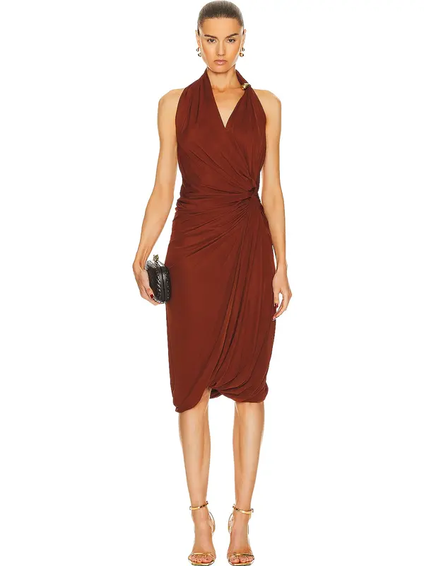 Bottega Veneta Viscose Jersey Dress - Pudding