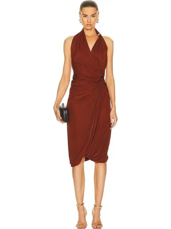 Bottega Veneta Viscose Jersey Dress - Pudding