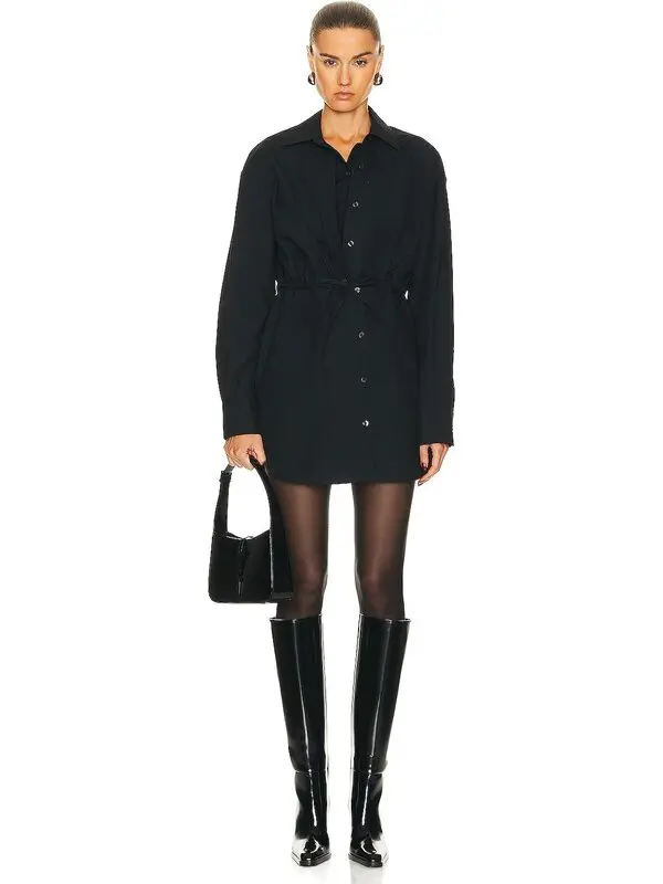 Alexander Wang Double Layered Shirt Dress - Black