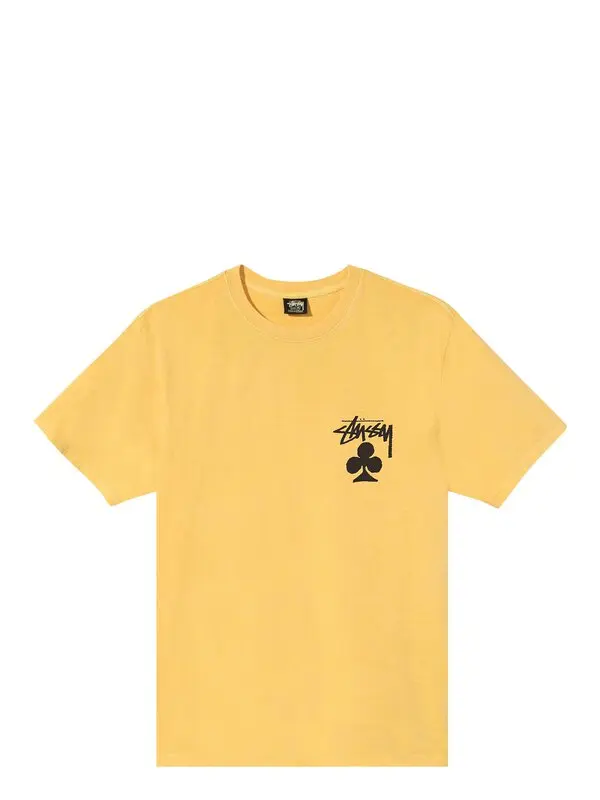 StÜssy Club Pigment Dyed Tee - Yellow