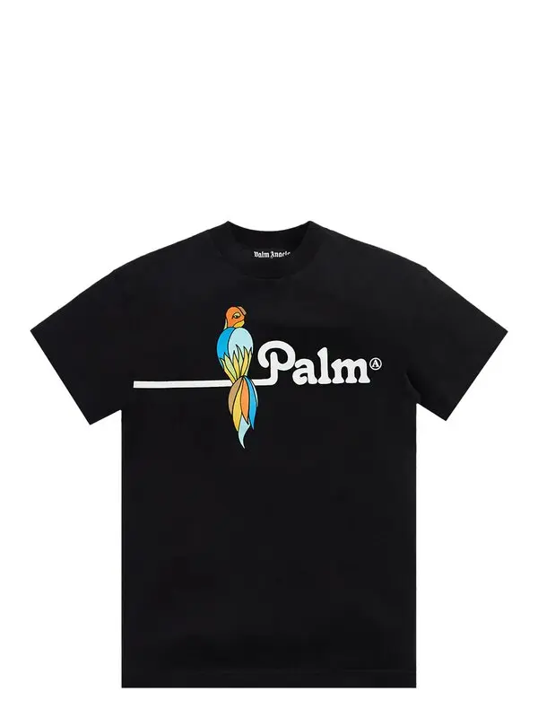 Palm Angels Parrot Classic Tee /white - Black