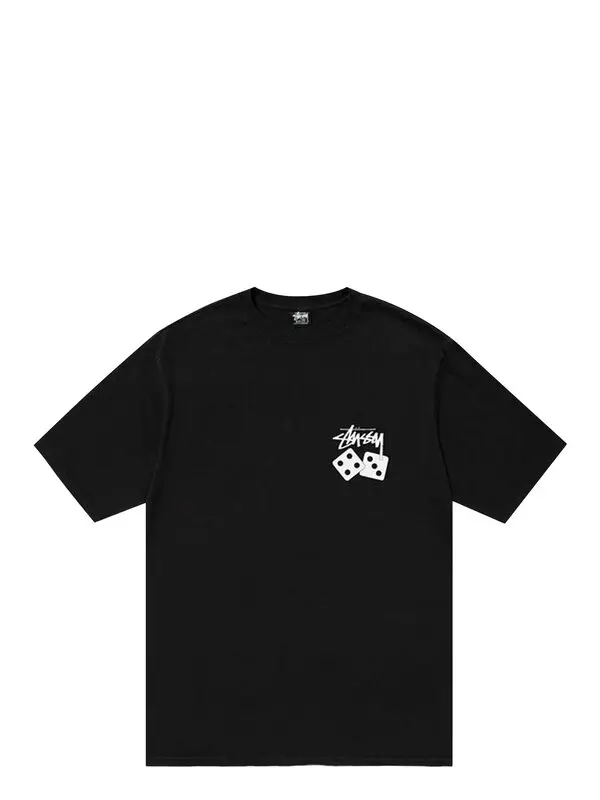 StÜssy Dice Pigment Dyed Tee - Black
