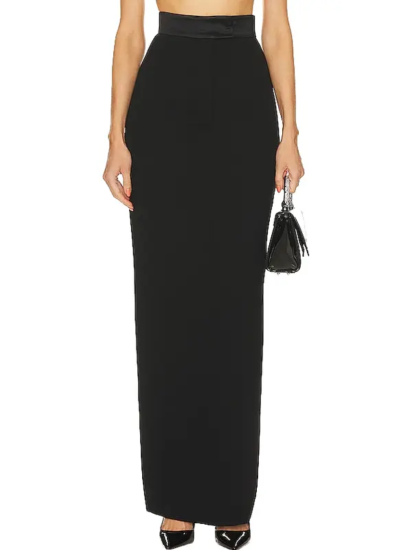 SAU LEE Indya Maxi Skirt - Black