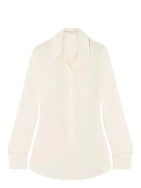 Stella McCartney Silk Crepe De Chine Shirt - Neutrals