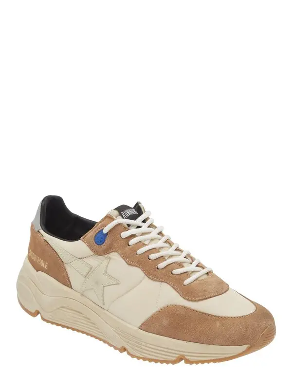 GOLDEN GOOSE Running Sole Low Top Sneakers - Ivory/grey/tobacco 15537