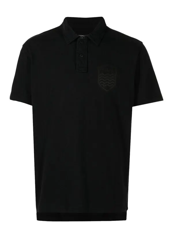 OSKLEN Short-sleeve Cotton Polo Shirt - Black