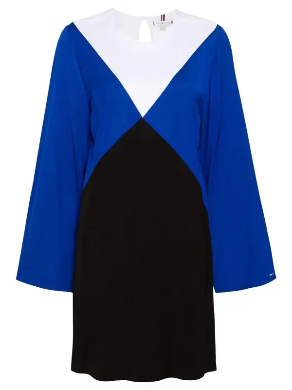 Tommy Hilfiger Colour-block Midi Dress - Blue