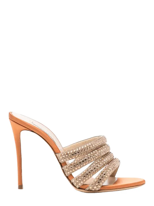 Casadei Stratosphere 110mm Studded Sandals - Orange