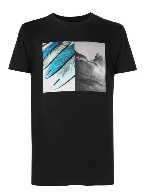 OSKLEN Wave Barrel Cotton T-shirt - Black