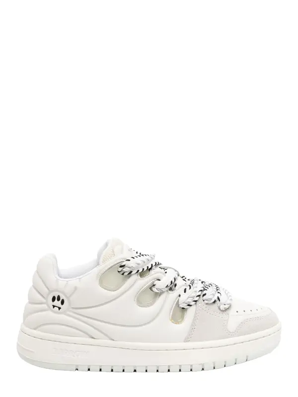 BARROW Ollie Panelled Leather Sneakers - White