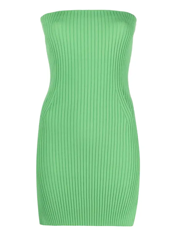 Nanushka Brynn Ribbed-knit Top - Green