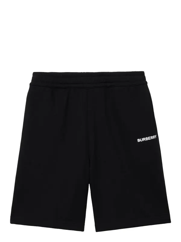 Burberry Cotton Track Shorts - Black