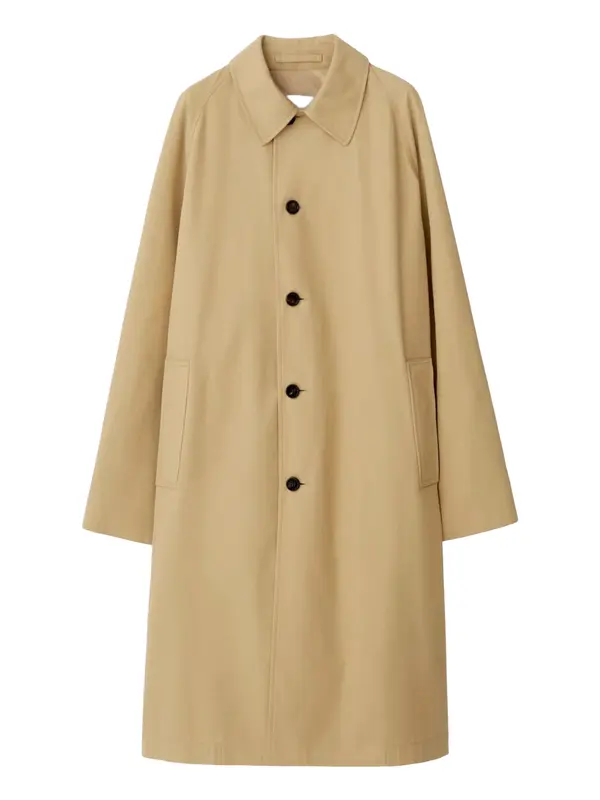 Burberry Car Cotton Coat - Neutrals