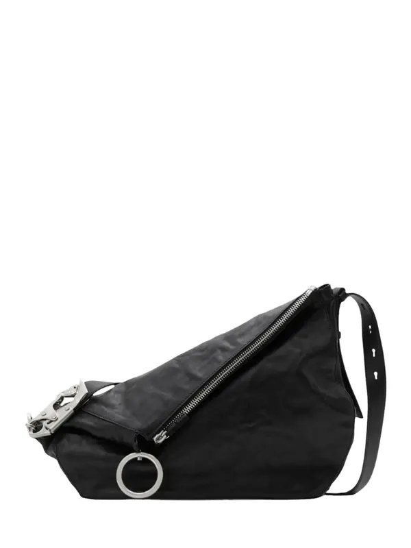 Burberry Medium Knight Leather Tote Bag - Black