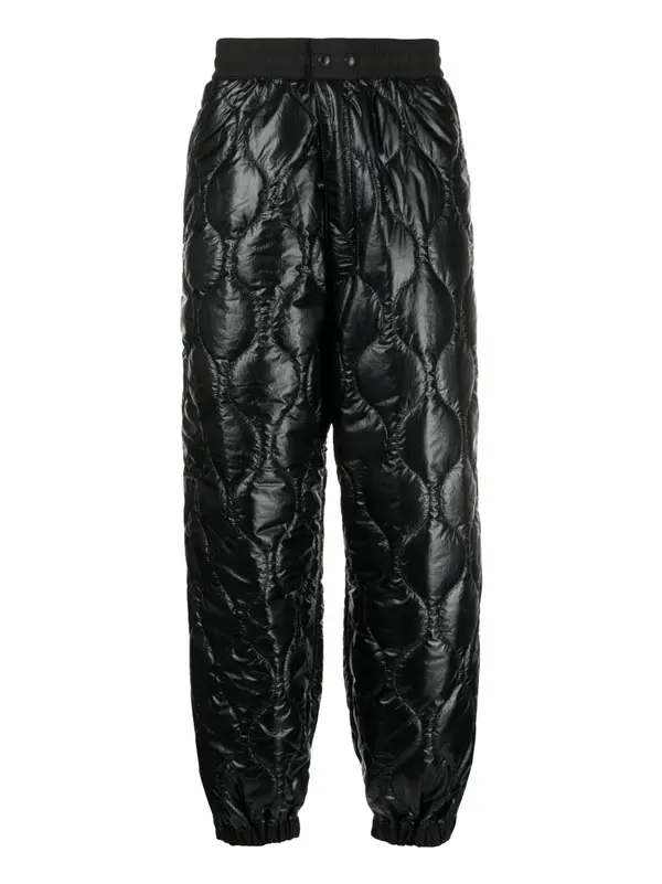 Junya Watanabe Quilted Straight-leg Trousers - Black