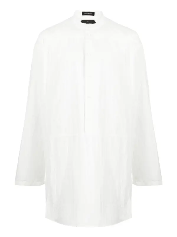 NICOLAS ANDREAS TARALIS Long-sleeve Cotton Shirt - White