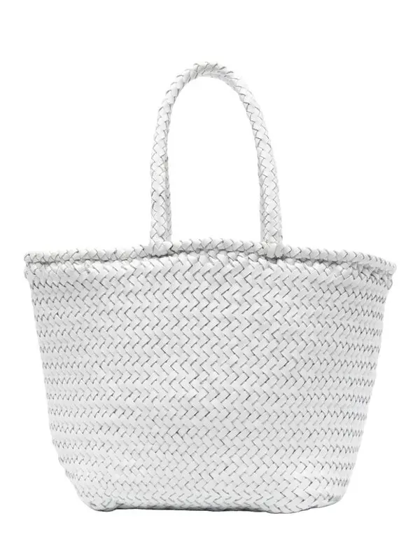 Dragon Diffusion Small Grace Basket Tote Bag - White