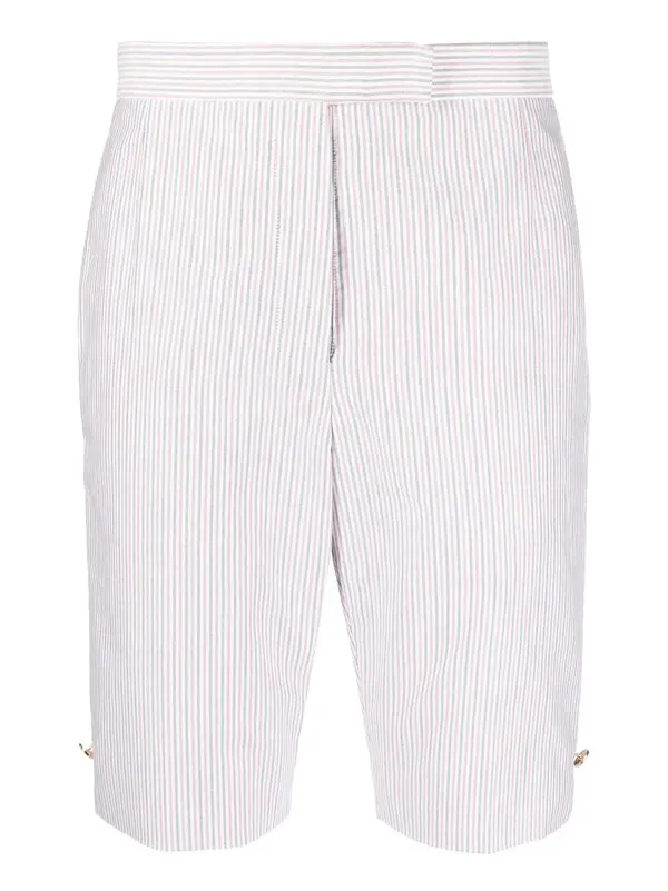 Thom Browne Striped Bermuda Shorts - White