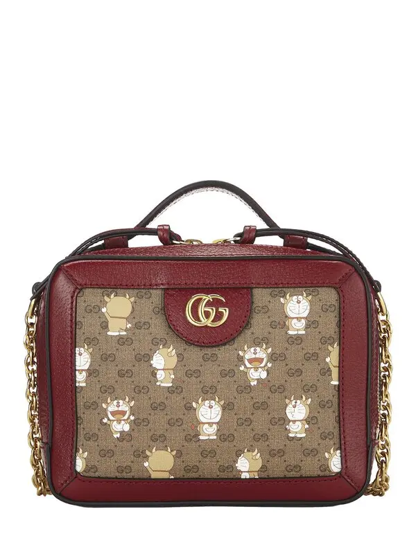 Gucci Doraemon X Coated Canvas Camera Bag - Red