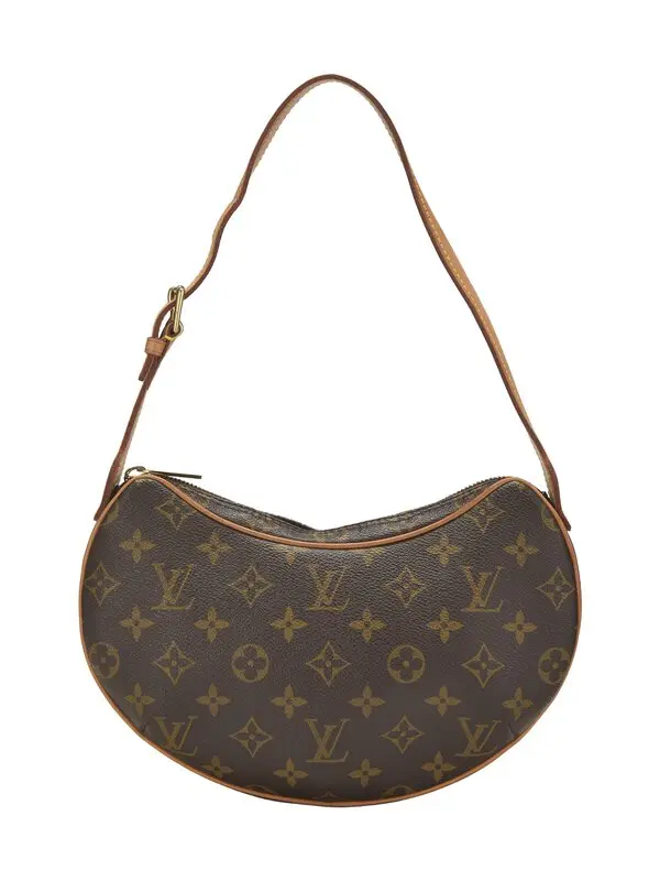 LOUIS VUITTON Monogram Canvas Croissant - Brown