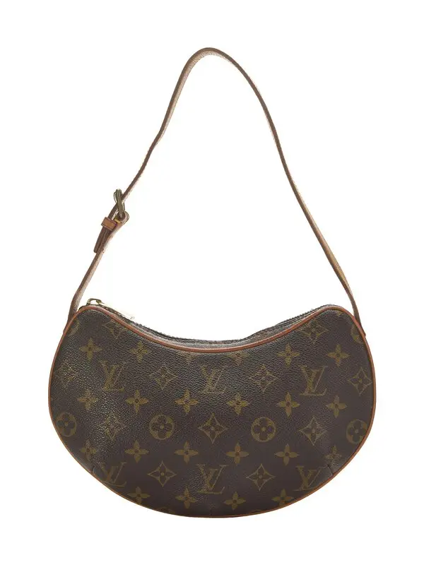 LOUIS VUITTON Monogram Canvas Croissant - Brown