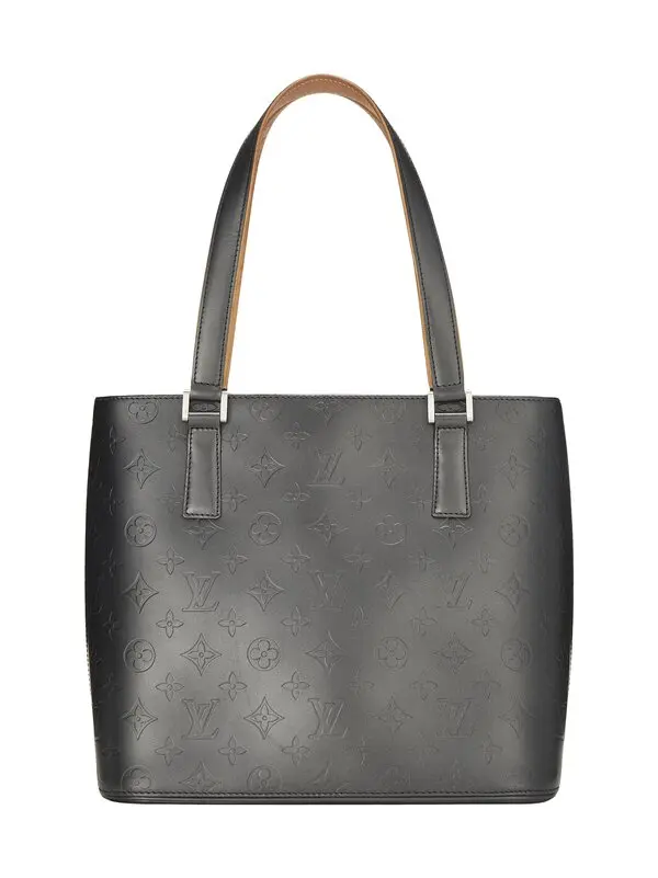 LOUIS VUITTON Monogram Vernis Mat Stockton - Grey