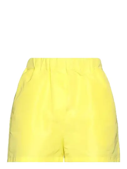 MSGM High Waisted Shorts - Yellow