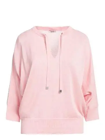 Peserico Linen And Cotton Knit Sweater - Pink