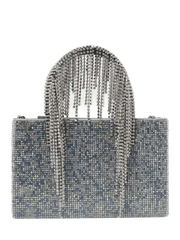 Kara Rhinestone Embellished Mini Bag - Blue