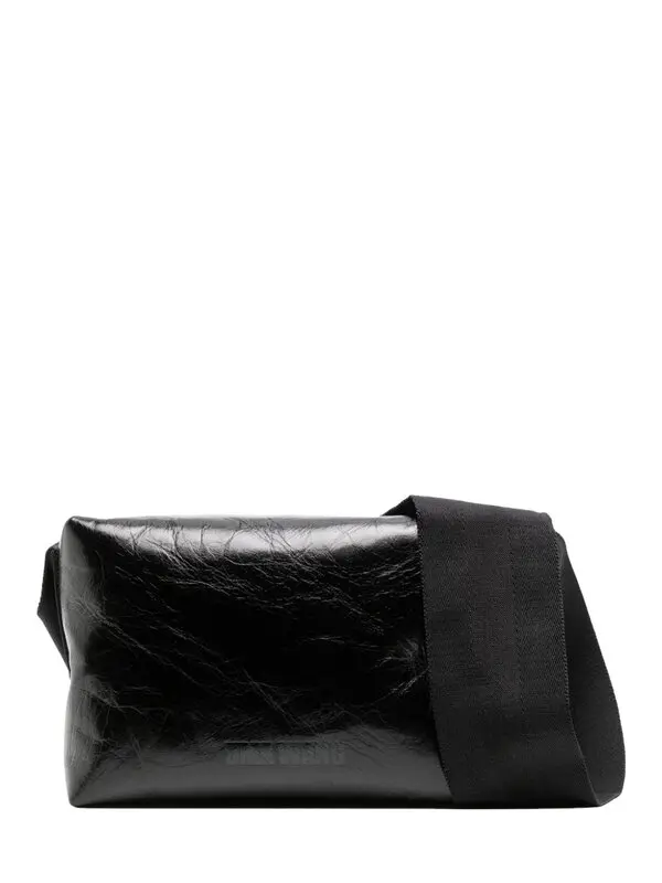 UMA WANG Leather Shoulder Bag - Black