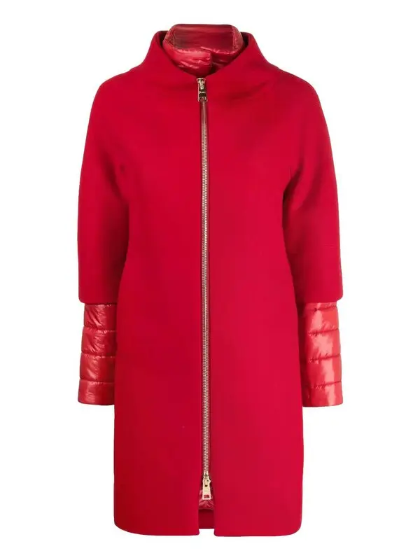 Herno Detachable-panel Coat - Red