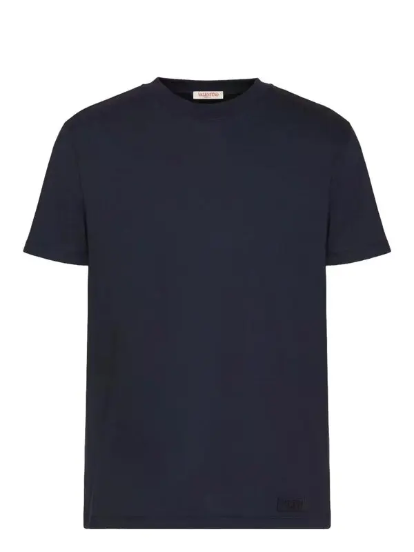 Valentino Garavani Logo-tag T-shirt - Blue