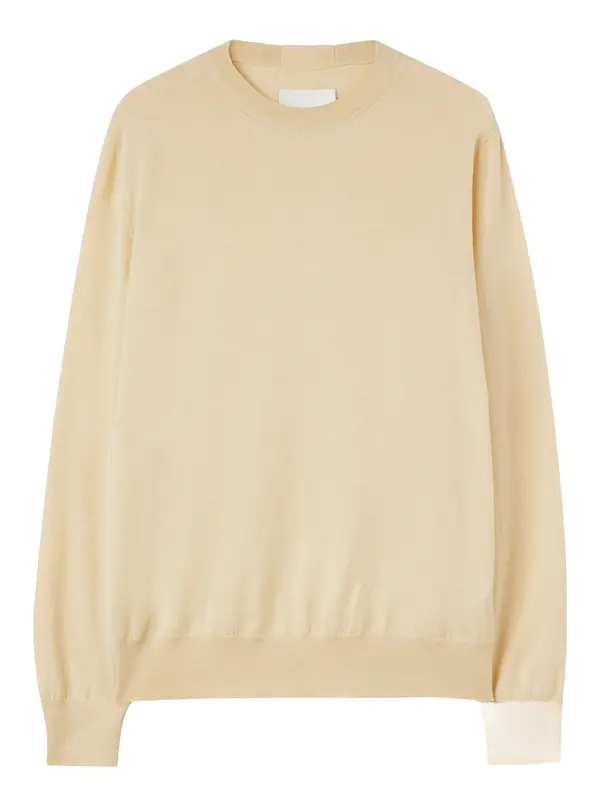 JIL SANDER Crew-neck Wool Jumper - Neutrals