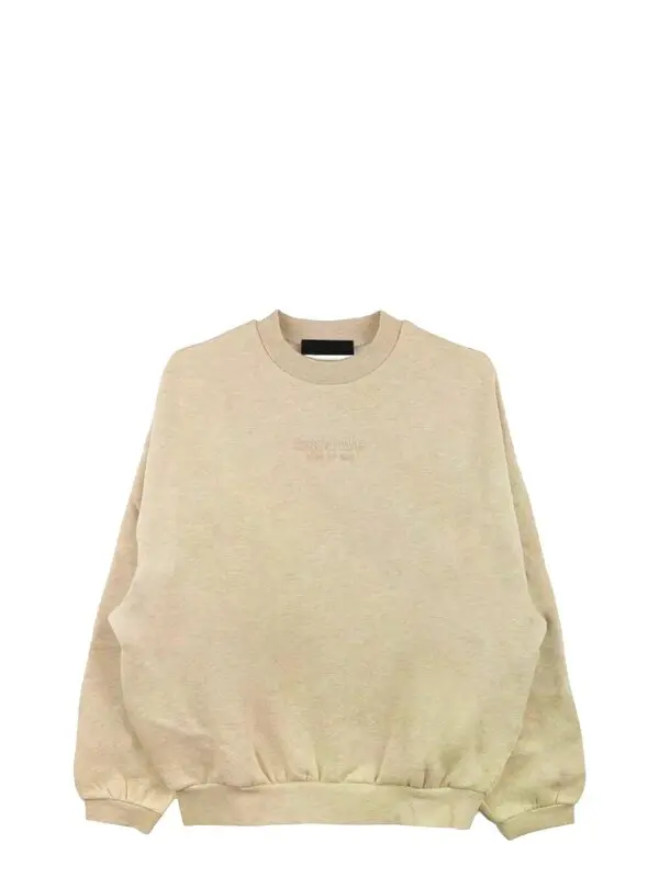 Fear Of God Logo-embroidered Crew-neck Sweatshirt - Neutrals
