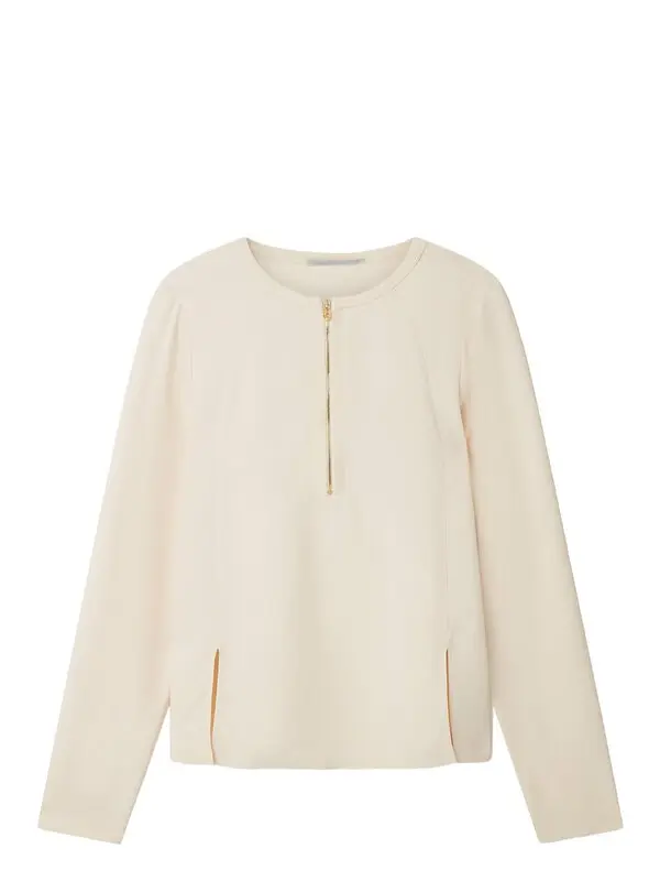 Stella McCartney Arlesa Zip Blouse - Plaster