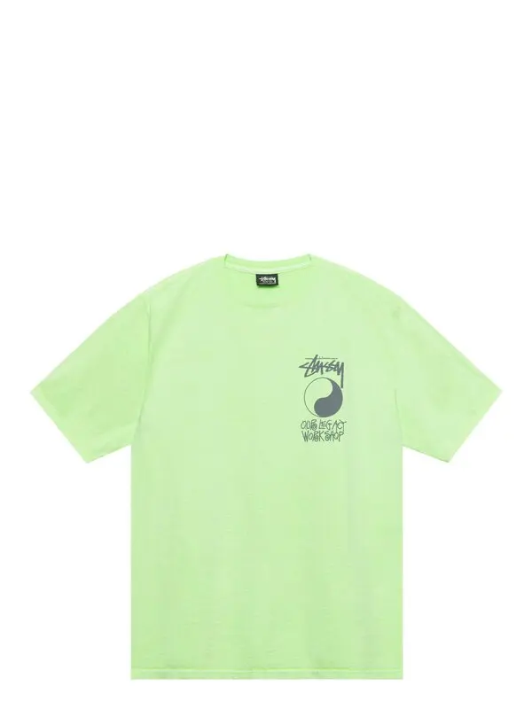 StÜssy X Our Legacy Frame Pigment Dyed Tee 'paradise - Green