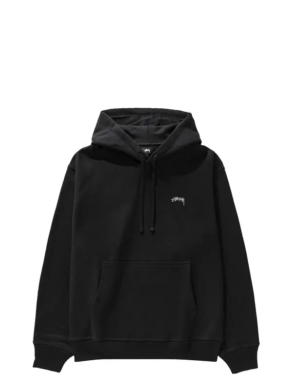 StÜssy Stock Logo Hood - Black