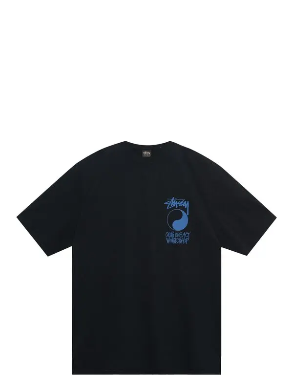 StÜssy X Our Legacy Frame Pigment Dyed Tee - Black