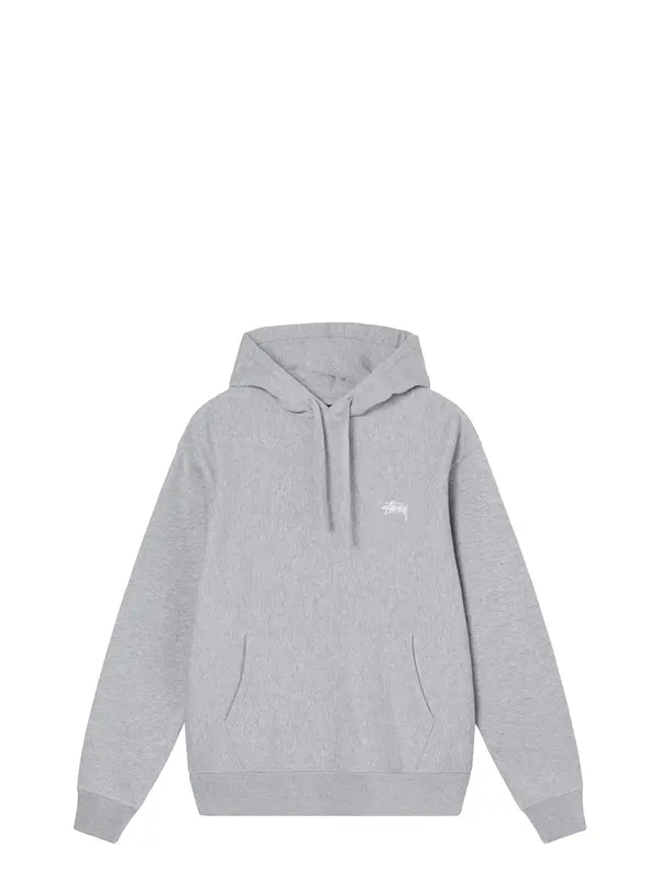 StÜssy Overdyed Stock Logo Hoodie - Grey
