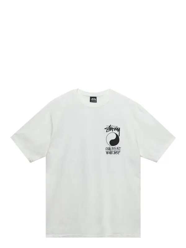 StÜssy X Our Legacy Frame Pigment Dyed Tee 'natural - White
