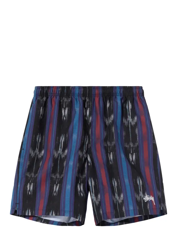 StÜssy Ikat Stripe Water Short - Black