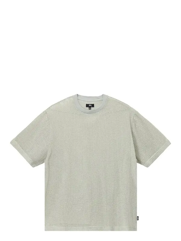 StÜssy Cotton Mesh Short-sleeve Crew - Grey
