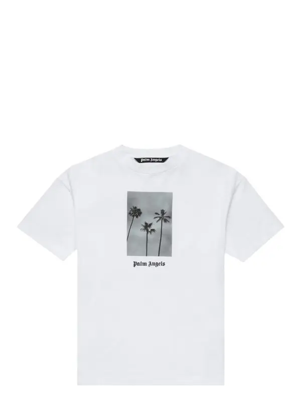Palm Angels Boulevard Classic Tee /black - White