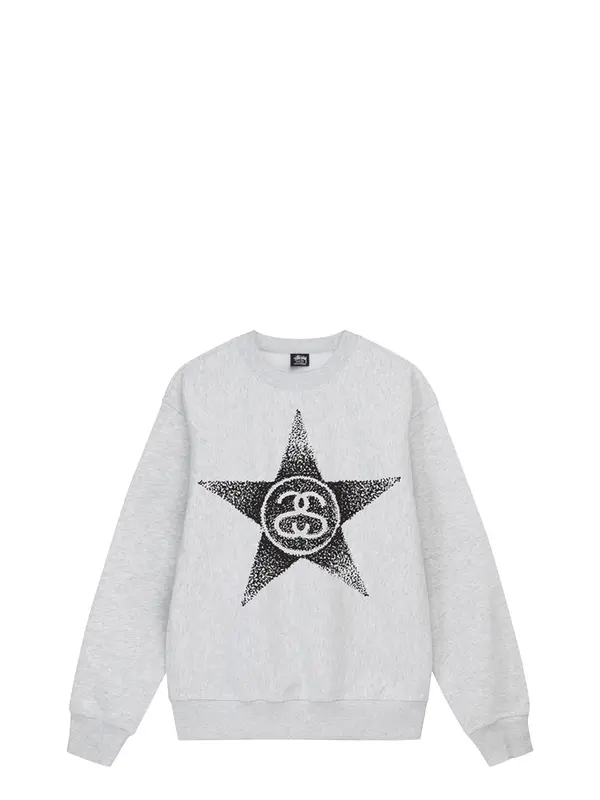 StÜssy Stars Crew - Grey