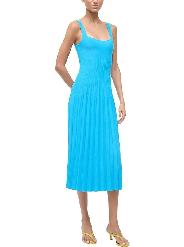 Staud Ellison Dress - Pool