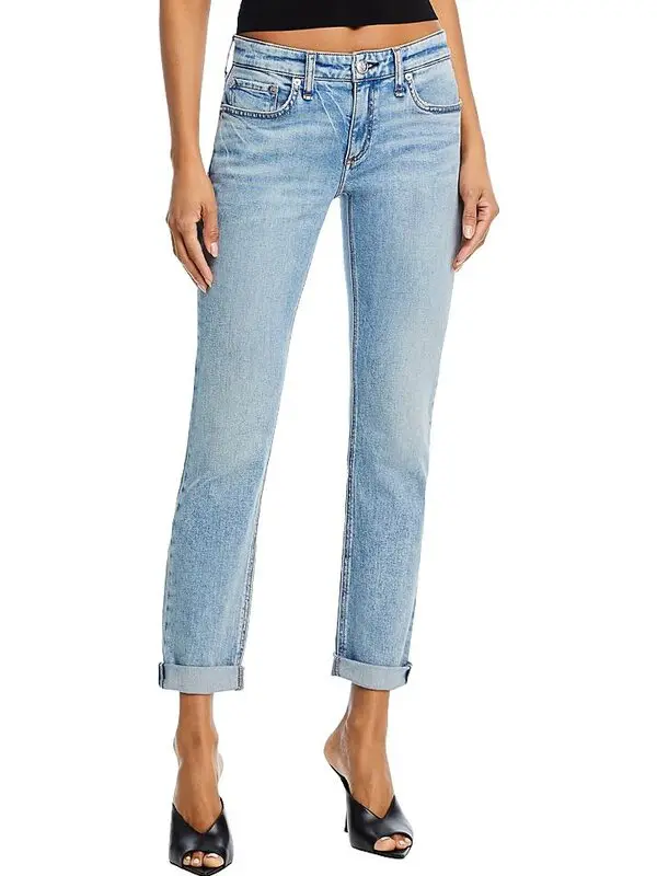 Rag & Bone Dre Low Rise Boyfriend Jeans - Daphne